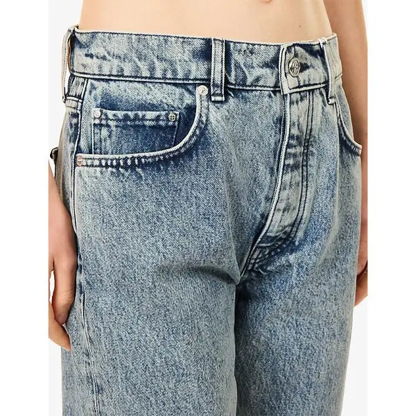 ANINE BING Kate High-rise Straight-leg Denim Jeans