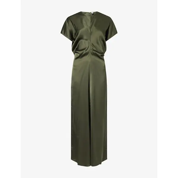 TOTEME Slouch Waist Satin Maxi Dress