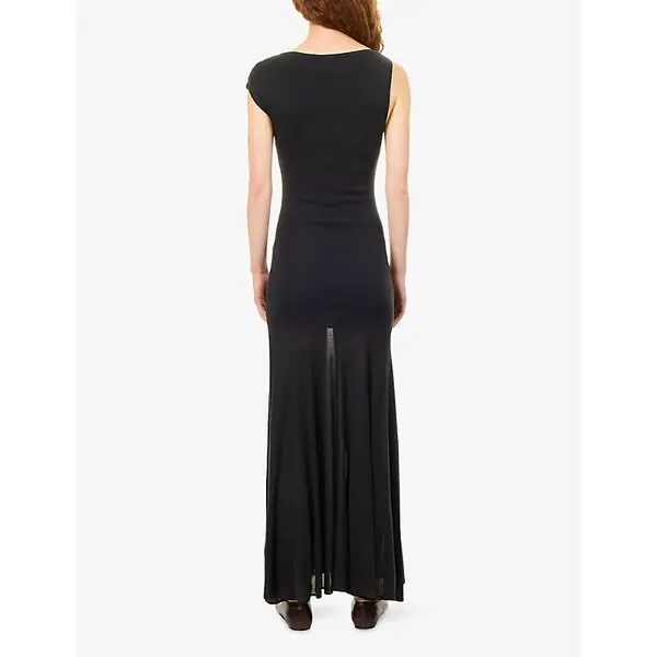 ST. AGNI Circle Hem Stretch-jersey Maxi Dress