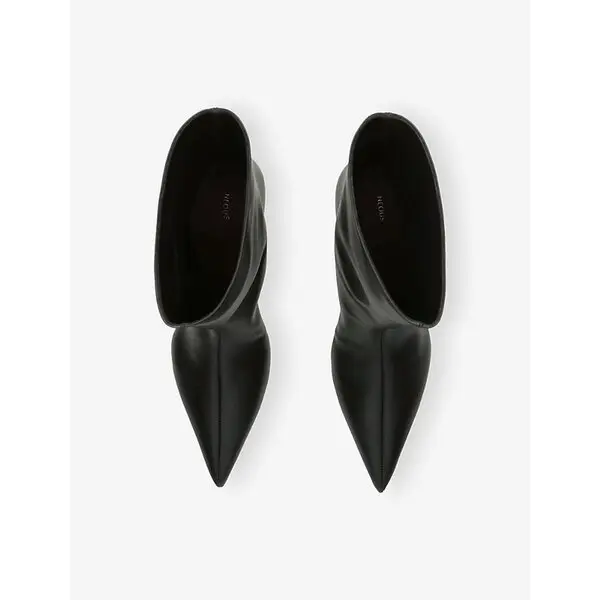 NEOUS Tapek Leather Ankle Boots With Block Heel