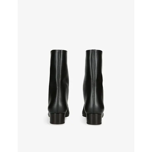 NEOUS Tapek Leather Ankle Boots With Block Heel