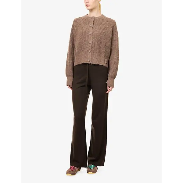 ADANOLA Ribbed Knitted Cardigan