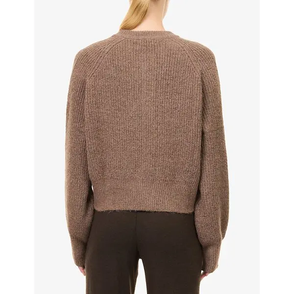 ADANOLA Ribbed Knitted Cardigan