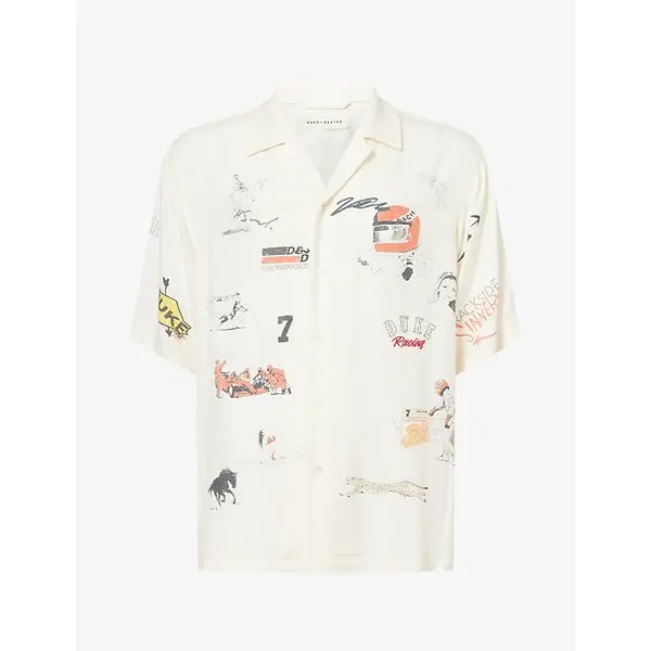 DUKE + DEXTER Dr4 Sketch Short Sleeve Woven Shirt - Ecru
