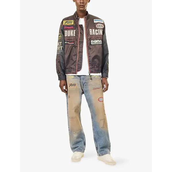 DUKE + DEXTER Vintage Embroidered Track Jacket