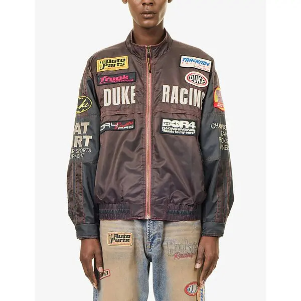 DUKE + DEXTER Vintage Embroidered Track Jacket