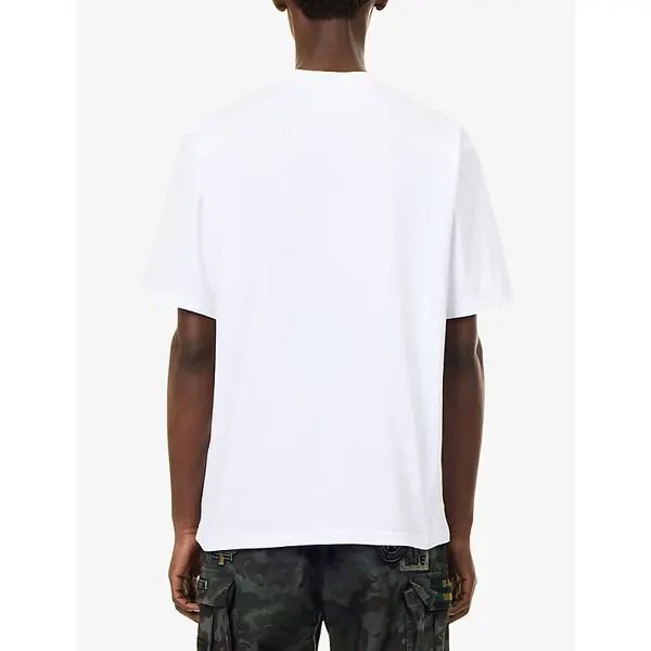 A BATHING APE Strawberry Bathing Ape Relaxed Graphic Cotton-jersey T-shirt - White