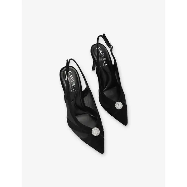 Carvela Lumera Mesh Sling-back Courts