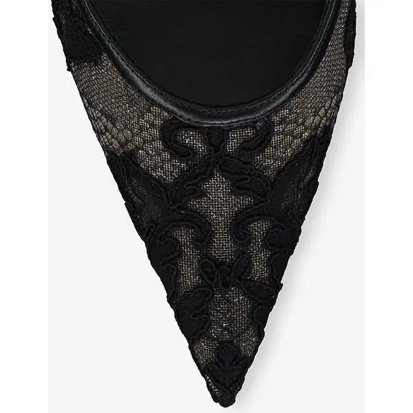 CHRISTIAN LOUBOUTIN Miss Z Mesh Lace Pumps