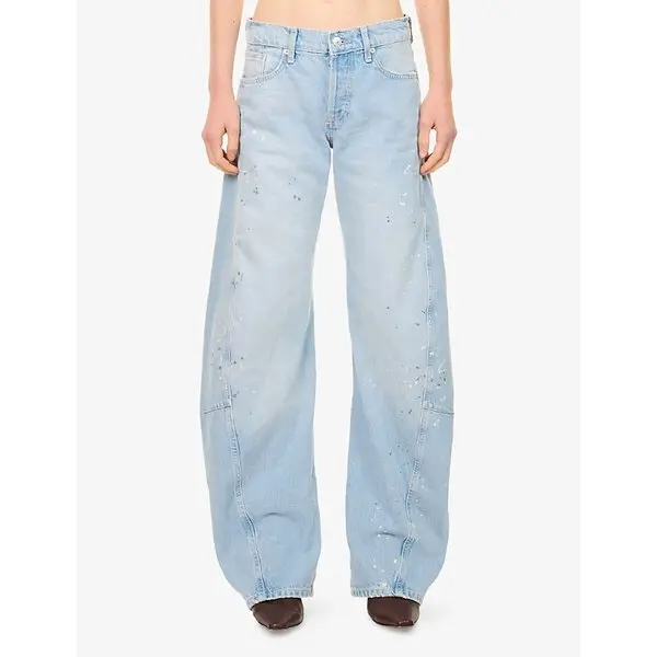 Free People Fable Twisted Seam Barrel Leg Jeans