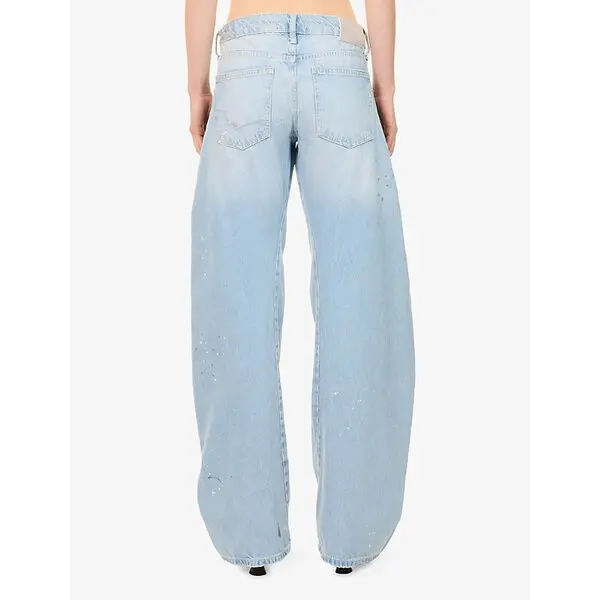 Free People Fable Twisted Seam Barrel Leg Jeans