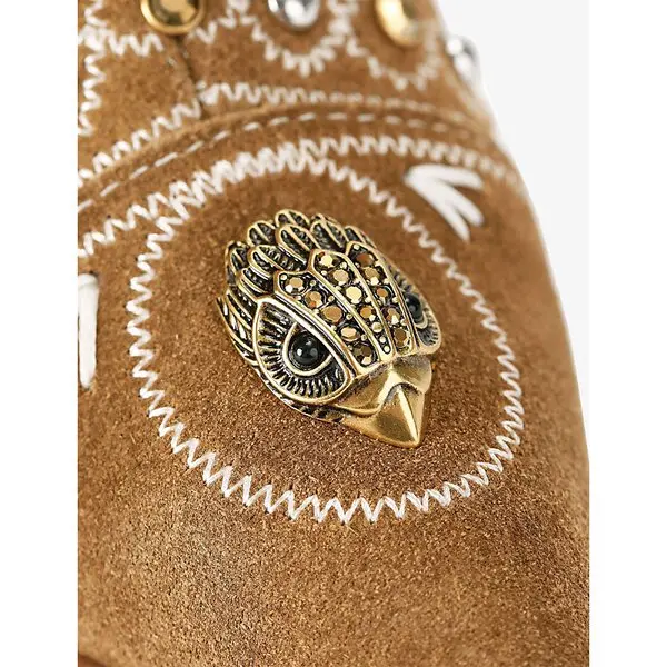 Kurt Geiger Boho Fold-over Suede Knee-high Boots