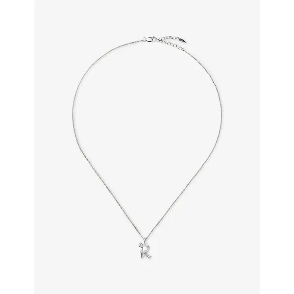 MISSOMA Curly Molten Mini Initial R -plated Sterling- Necklace - Silver