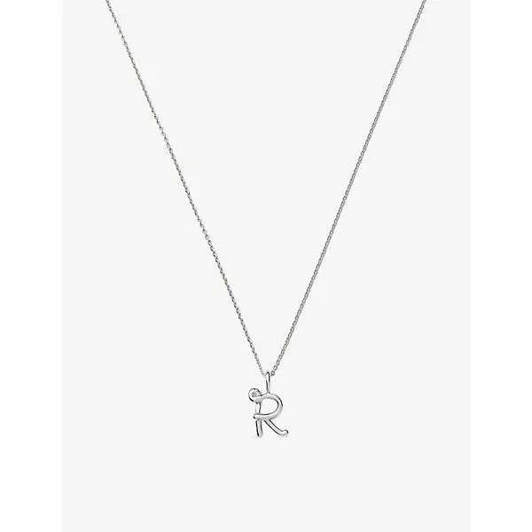 MISSOMA Curly Molten Mini Initial R -plated Sterling- Necklace