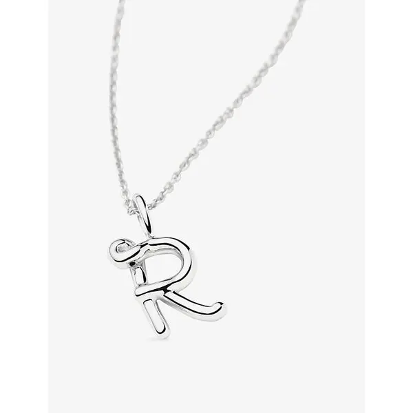 MISSOMA Curly Molten Mini Initial R -plated Sterling- Necklace