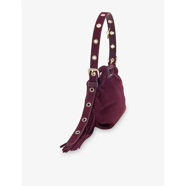 Maje Miss M Micro Suede Bag