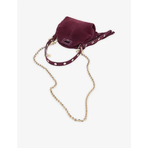 Maje Miss M Micro Suede Bag
