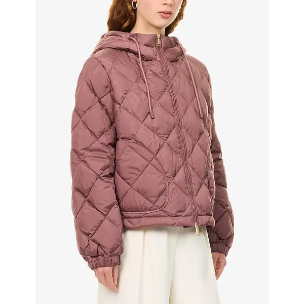 Max Mara Hooded Quilted Shell-down Jacket
