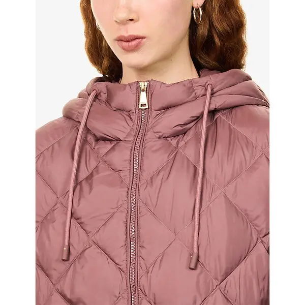 Max Mara Hooded Quilted Shell-down Jacket