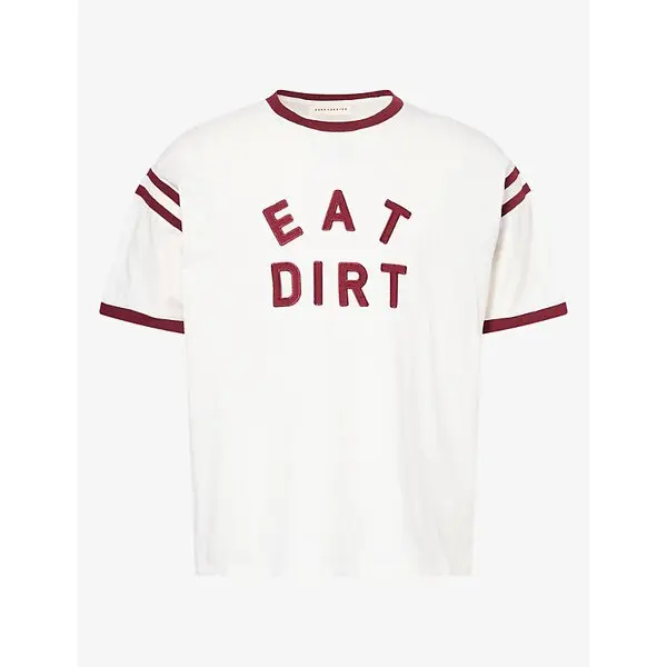 DUKE + DEXTER Eat Dirt Vintage Cotton T-shirt - White