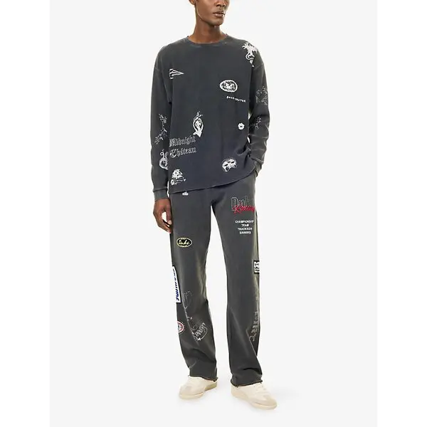 DUKE + DEXTER Mc Sketch Washed Printed Cotton Top