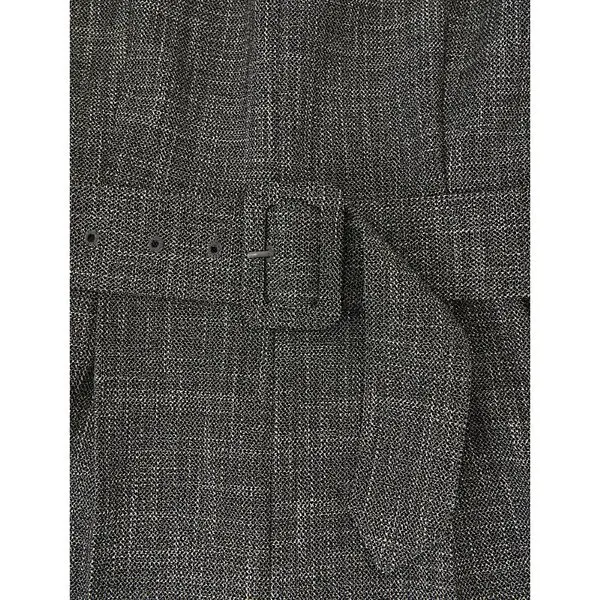 REISS Bella Collared Wide-leg Belted Woven Jumpsuit