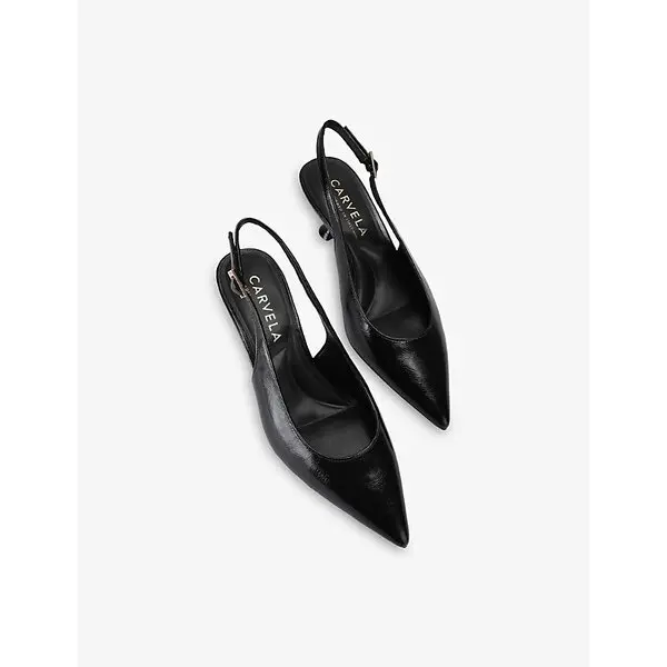 Carvela Elisia Leather Sling-back Courts