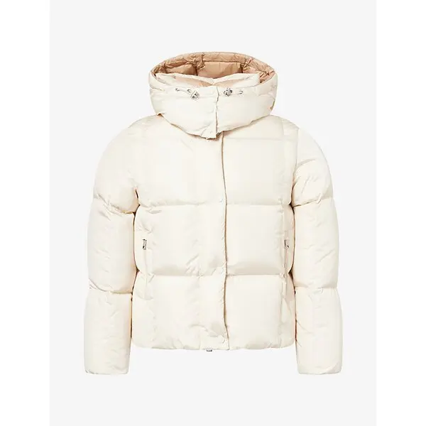 Moncler Castelnew Detachable-hood Shell Jacket - Light Beige