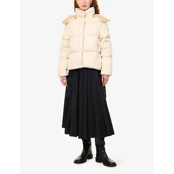 Moncler Castelnew Detachable-hood Shell Jacket