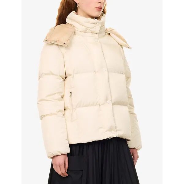 Moncler Castelnew Detachable-hood Shell Jacket