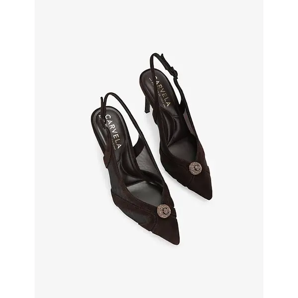 Carvela Lumera Suede Sling-back Courts