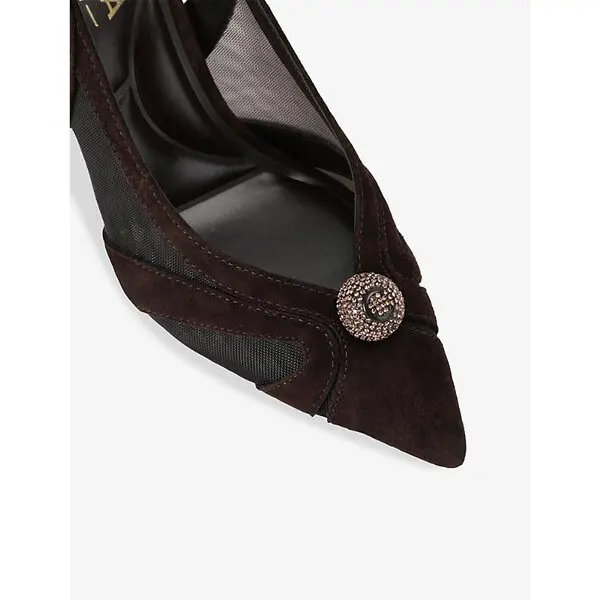 Carvela Lumera Suede Sling-back Courts