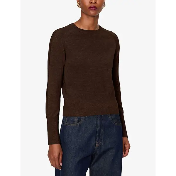 JOSEPH Melby Round-neck Cashmere Top