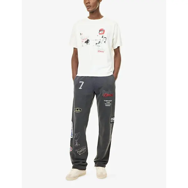 DUKE + DEXTER Mc Smoke Graphic-print Cotton T-shirt
