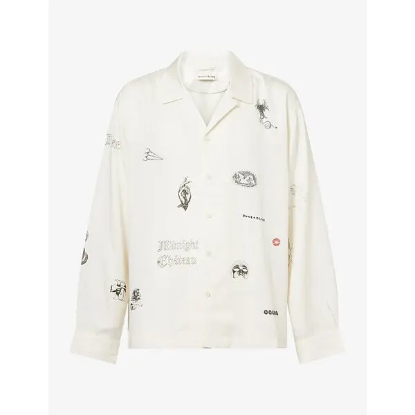 DUKE + DEXTER Mc Sketch Vintage Long-sleeve Woven Shirt - White
