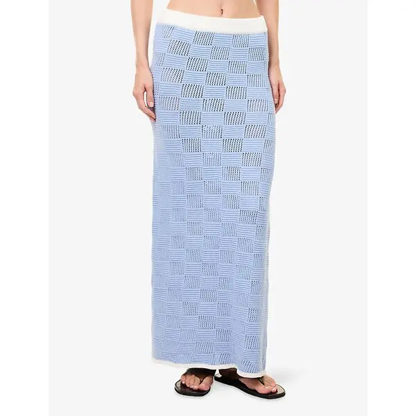 4TH & RECKLESS Yasmin Crochet Knit Maxi Skirt