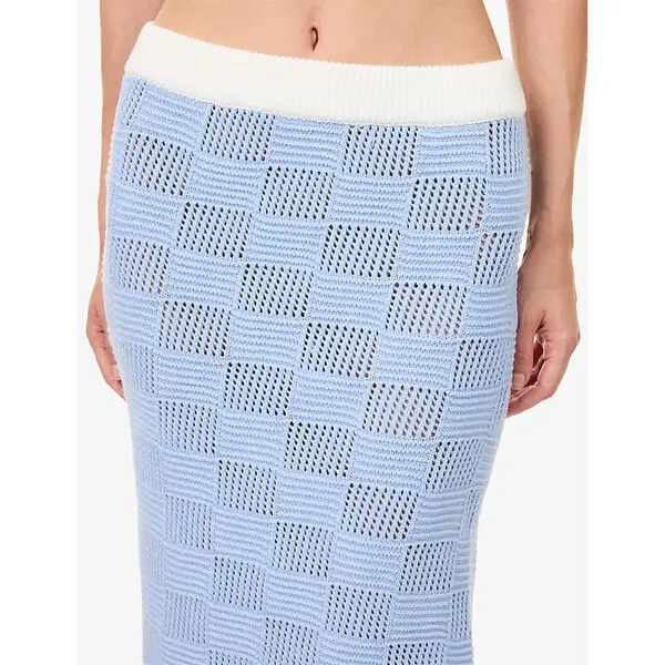 4TH & RECKLESS Yasmin Crochet Knit Maxi Skirt