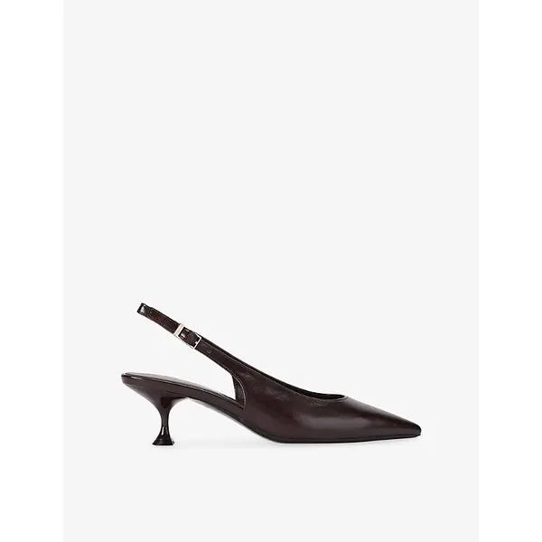 Carvela Elisia Leather Sling-back Courts