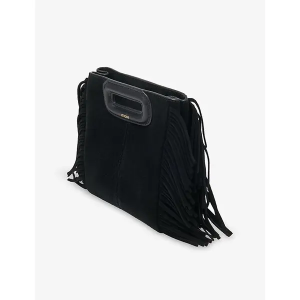 Maje M Mini Suede Shoulder Bag
