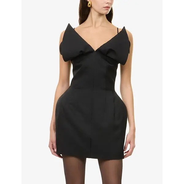 Magda Butrym Padded Crepe Mini Dress