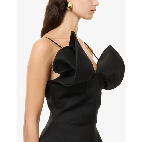 Magda Butrym Padded Crepe Mini Dress