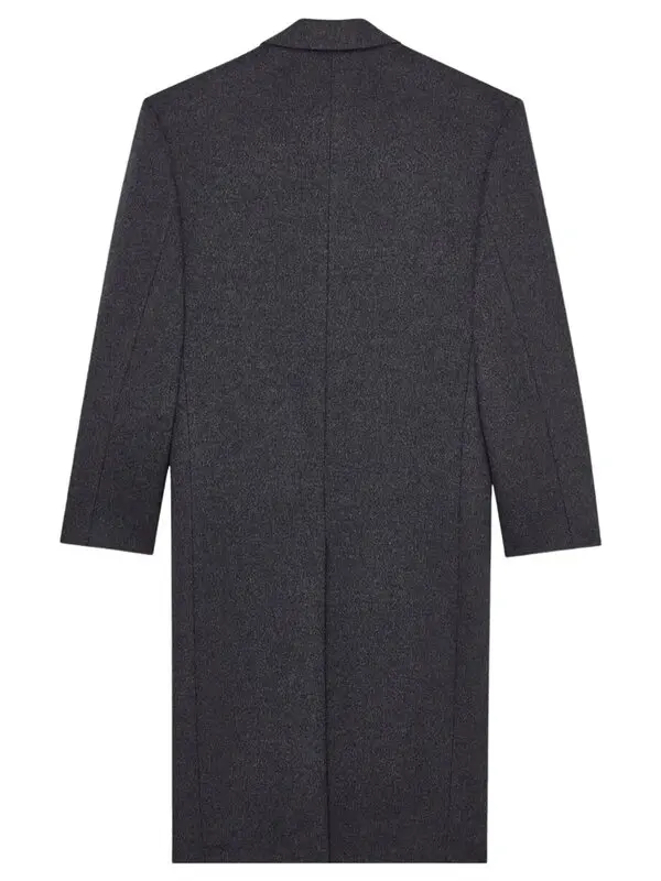 Saint Laurent Brushed Wool Double-faced Coat