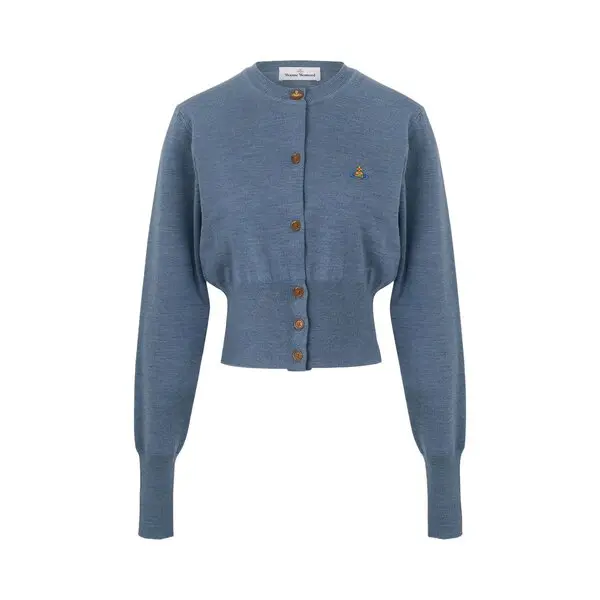 VIVIENNE WESTWOOD Bea Cropped Cardigan 'denim