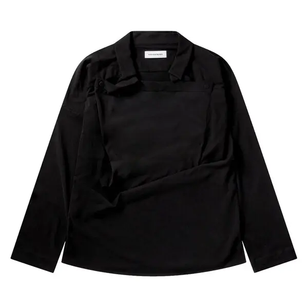 KIKO KOSTADINOV Iskar Draped Shirt 'true - Black
