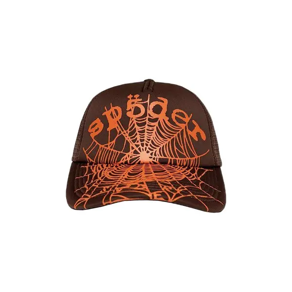 SP5DER Og Web V2 Trucker Hat - Brown