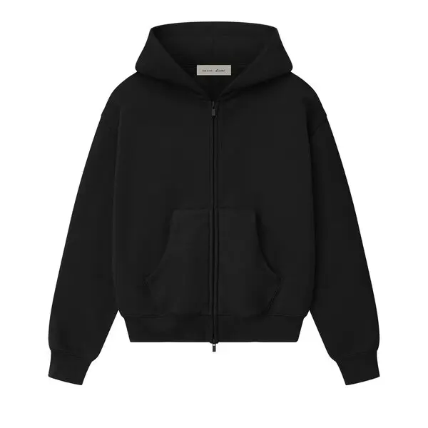 Fear Of God Full Zip Hoodie - Black