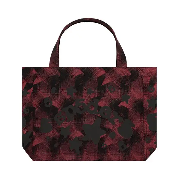 SP5DER Beluga Plaid Tote - Black