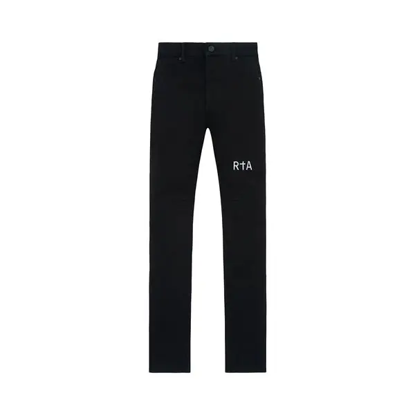 RtA Bryant Skinny Jean White Cross - Black