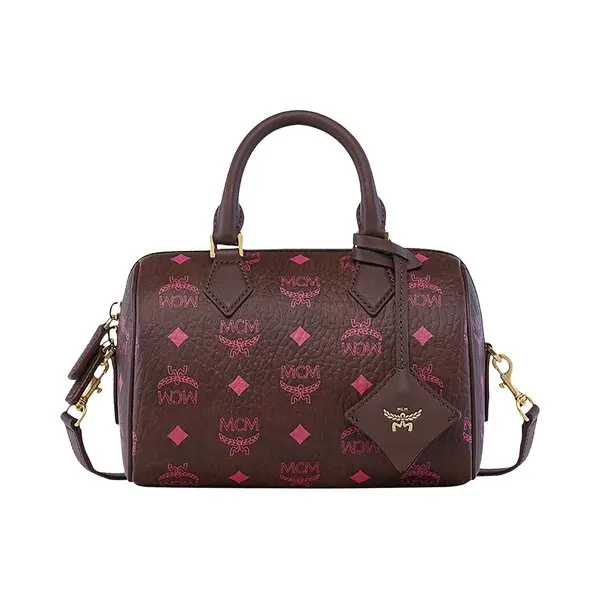 Mcm Ella Vi Boston Hybrid Small Bag 'cinnamon - Brown