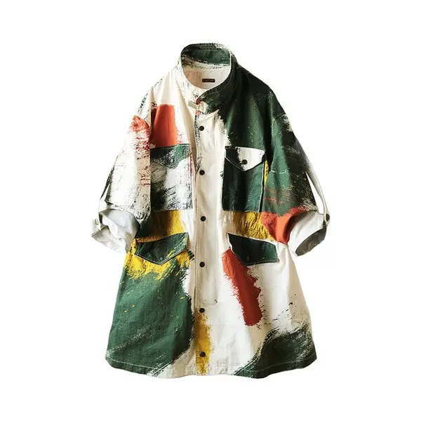 Kapital Brush Camo Resizing Field Coat 'ecru - White